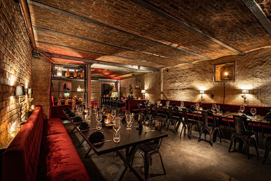 The Red Cave I by VINTAGE LOCATIONS